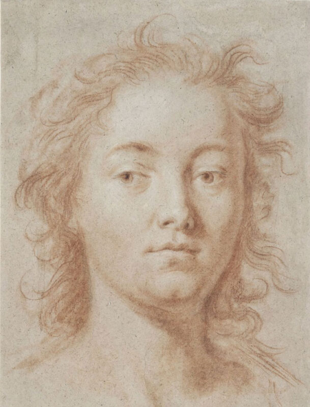Self Portrait In Red Chalk
